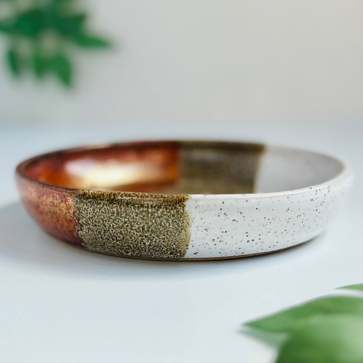Copper Snow Blate – Glaze On Studio